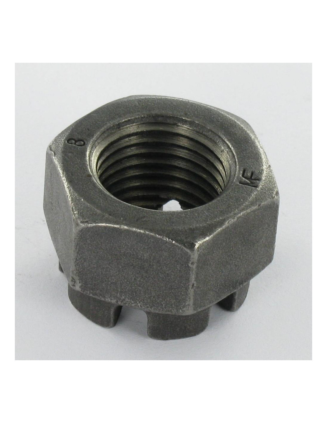 Ecrou à creneau HK M20 Pas fin Pas de 200 Acier brut