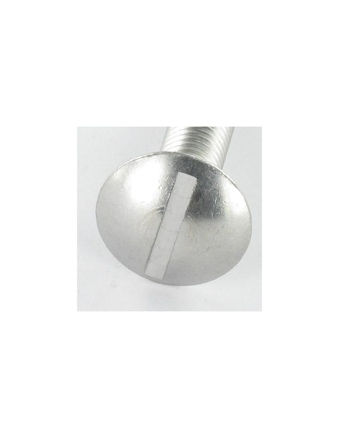 Vis Poelier tête ronde large TRL Fendue Inox A2 M6X20